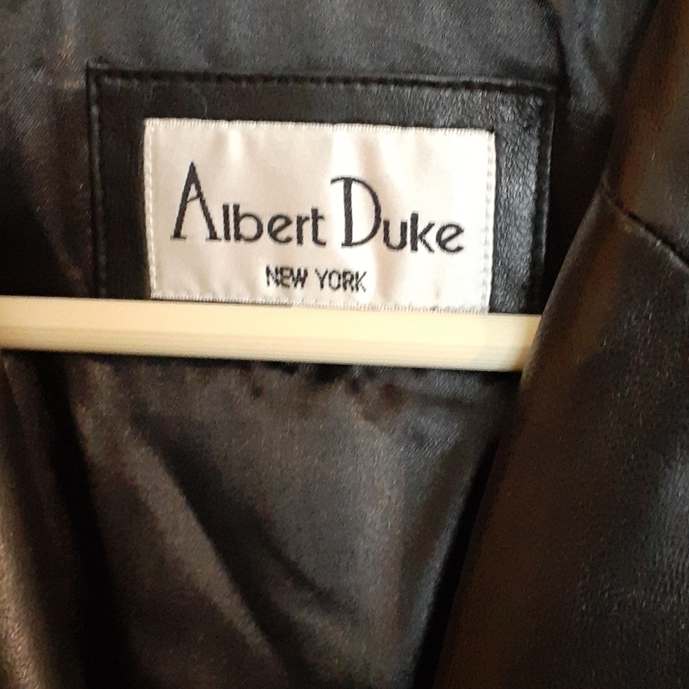 Alberto Duke 3/4 Leather Jacket Woman's Large - Gem